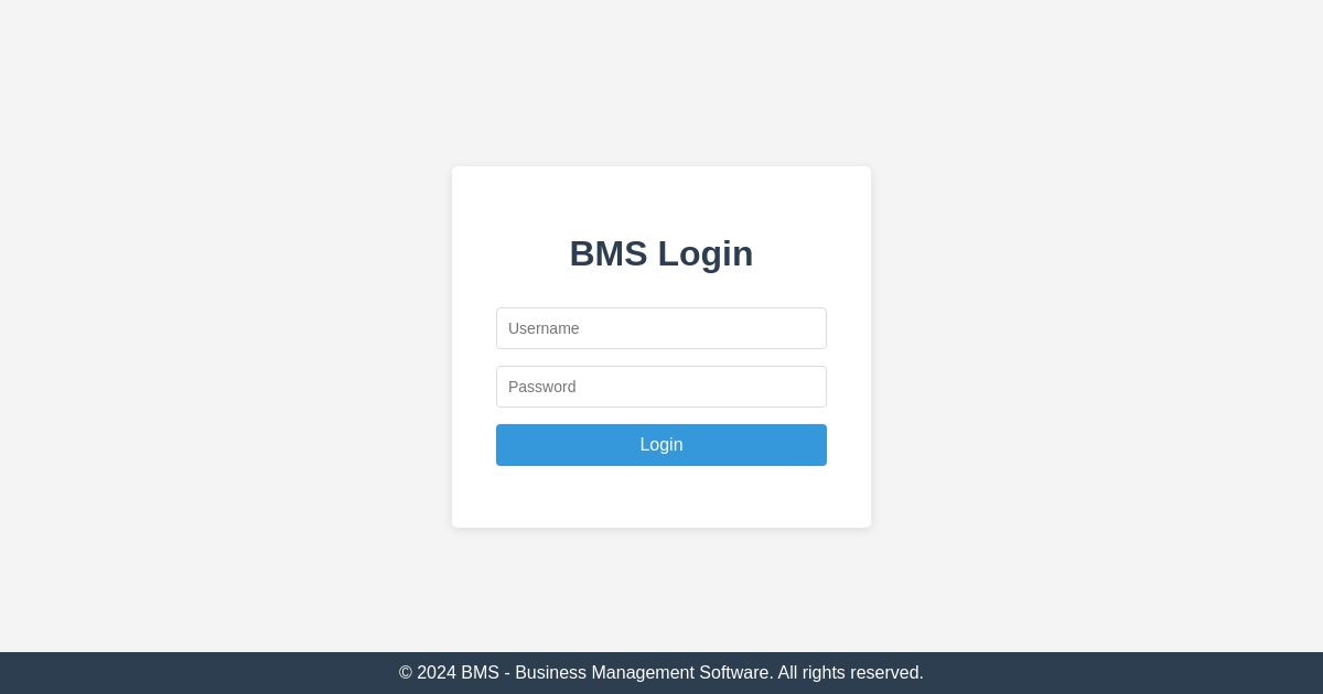 BMS - Login
