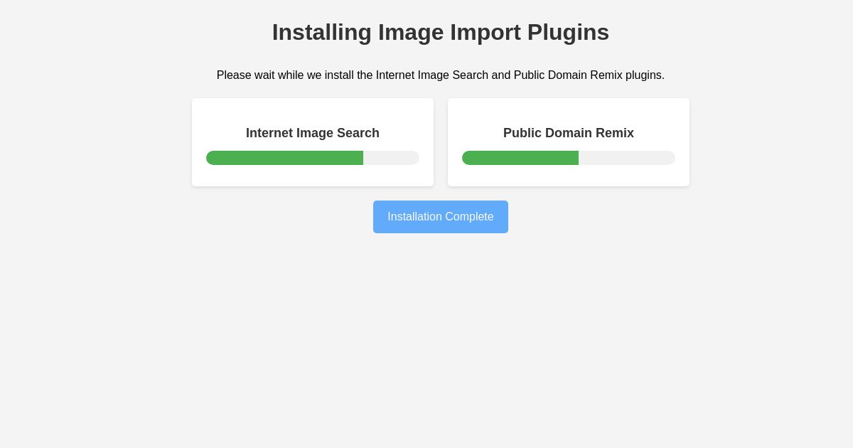 Installing Image Import Plugins