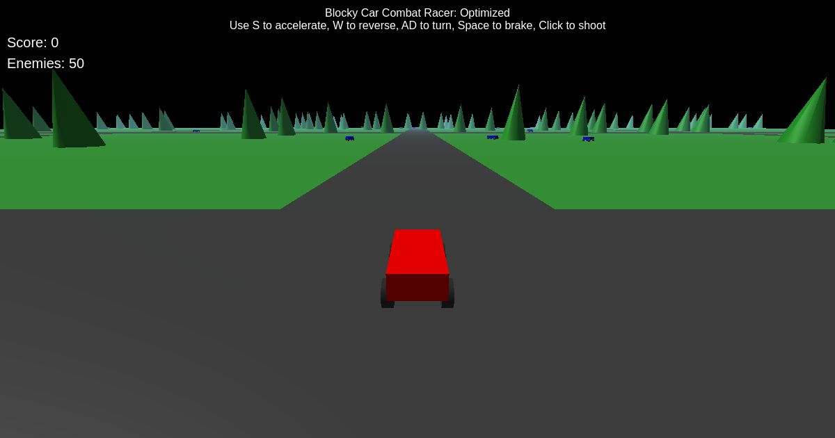 Blocky Car Combat Racer: Optimized scr
