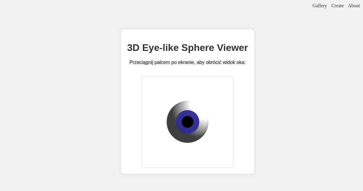 3D Eye-like Sphere Viewer - WebSim.ais