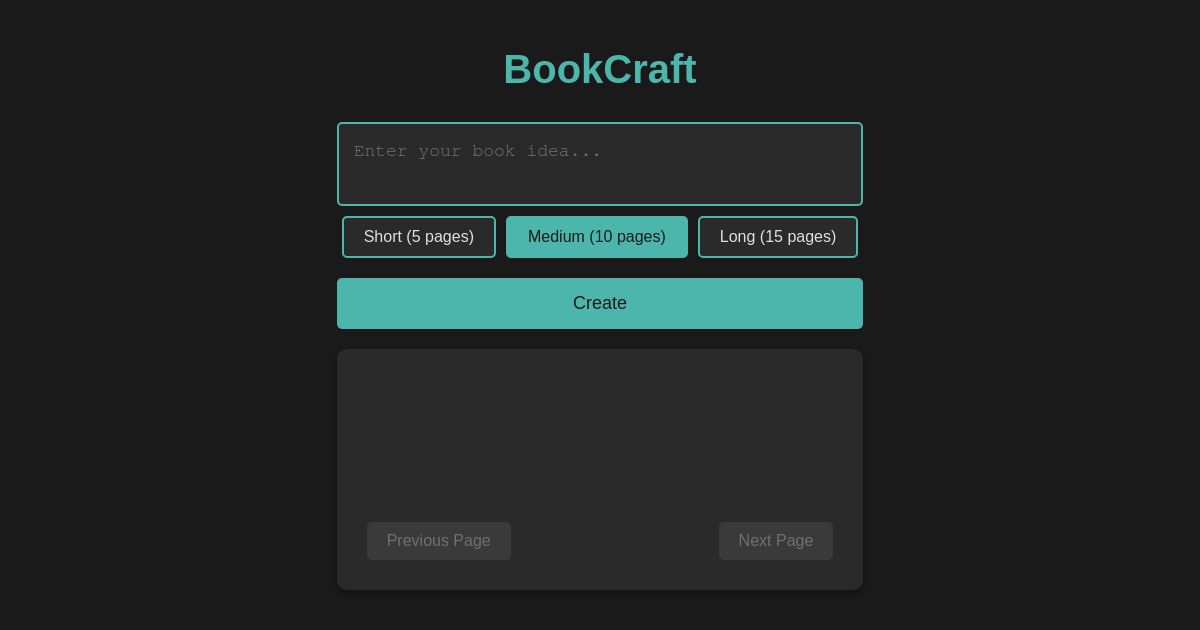 BookCraft - Create Your Own Interactive Story