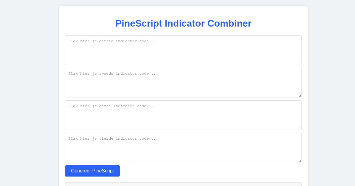 PineScript Indicator Combiner
