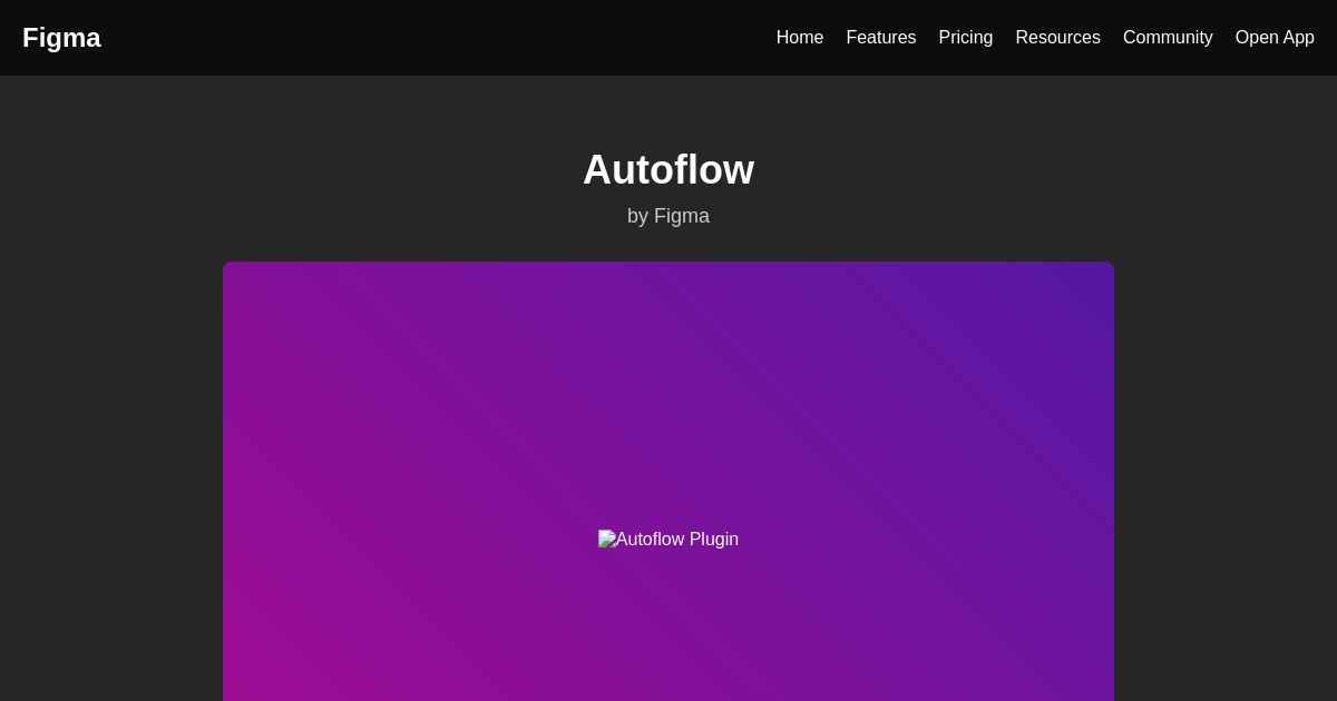 Autoflow - Figma Community Plugin