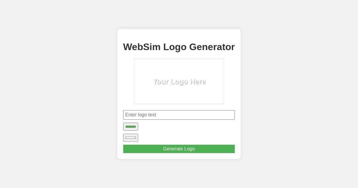 WebSim Logo Generator