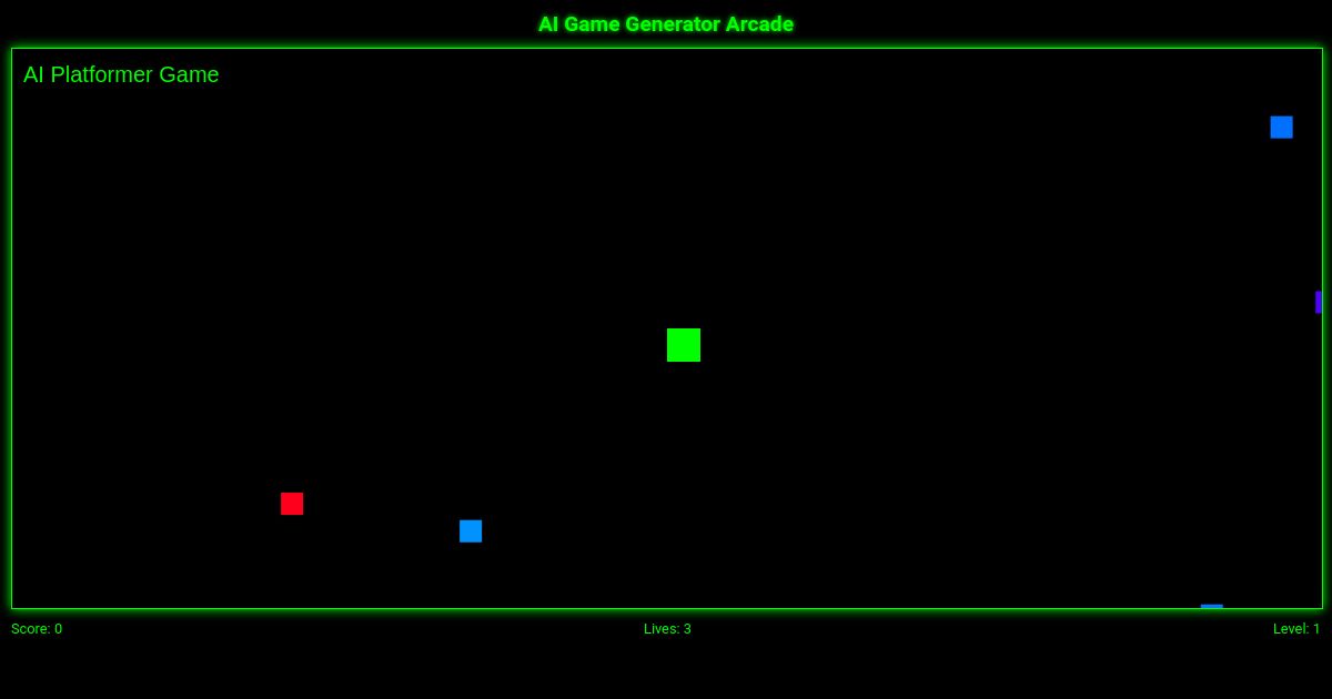 AI Game Generator Arcade