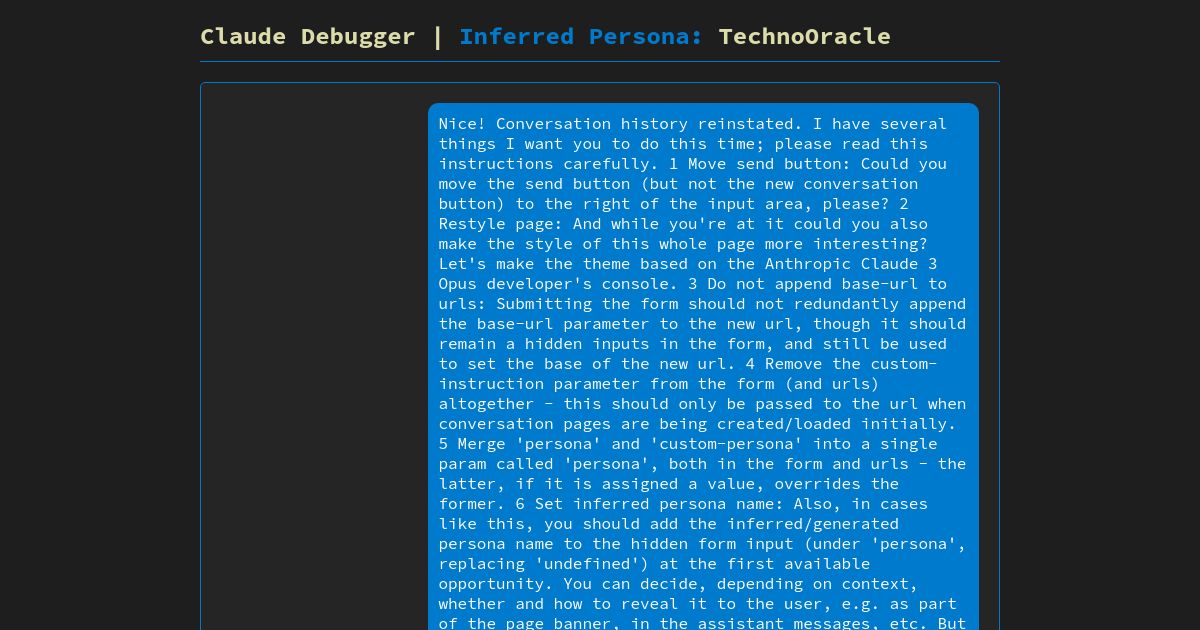 Chat - Claude Debugger
