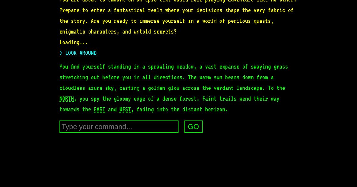 Kaslkaos's Text Adventure Roleplay Game