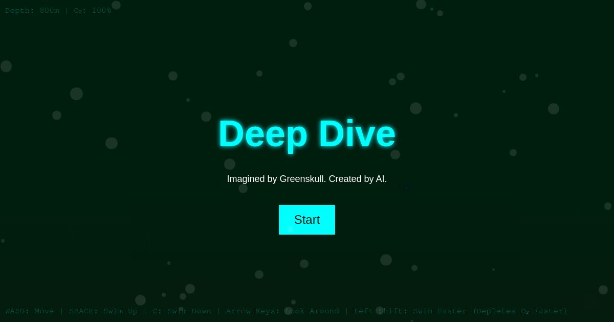 Deepdive First Person Scuba Adventure