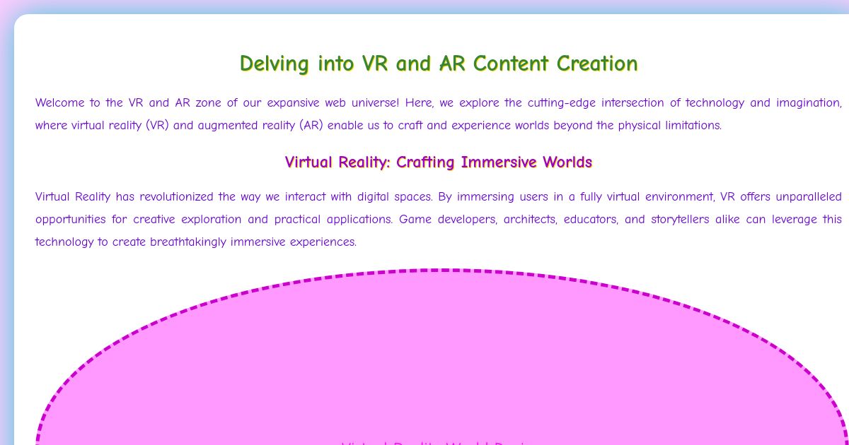WebSim VR and AR - Pure Enlightenment