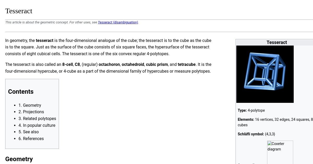 Tesseract - Wikipedia