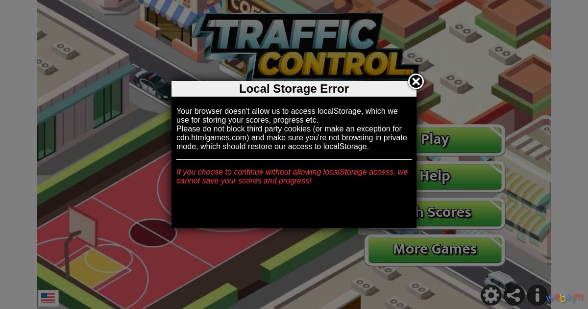 Traffic Control Game - WebSim