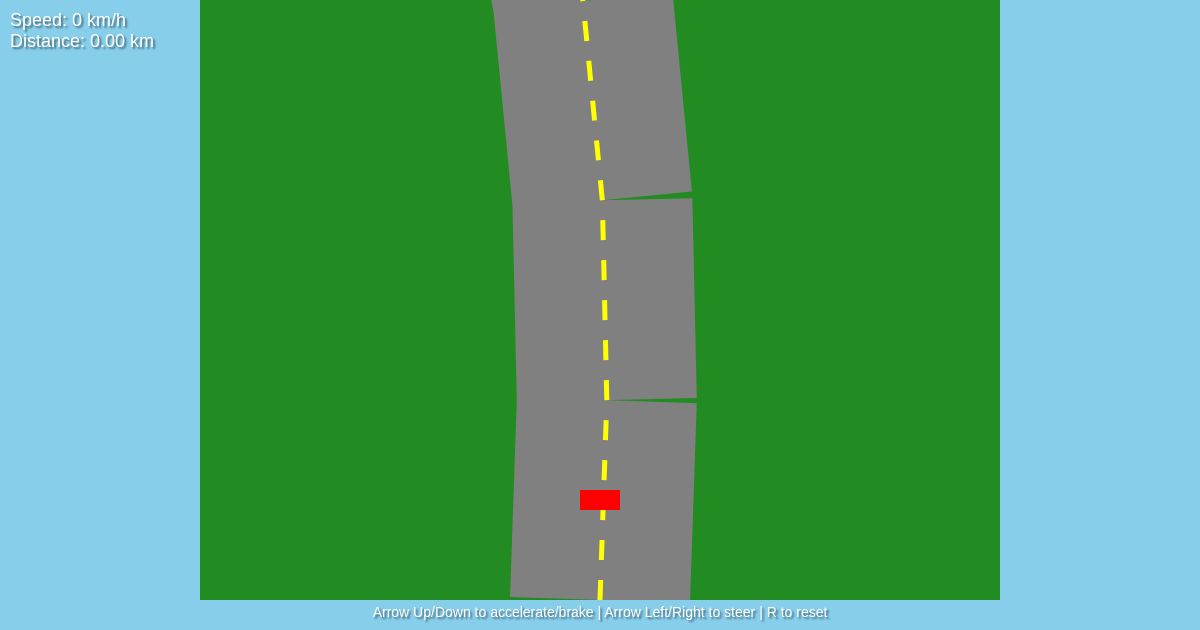 SlowRoads.io - 2D Procedurally Generated Driving Game