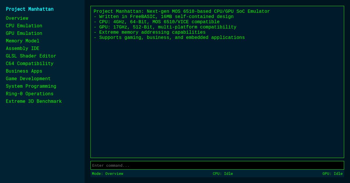 Project Manhattan: Advanced SoC Emulator with Extreme 3D Benchmark