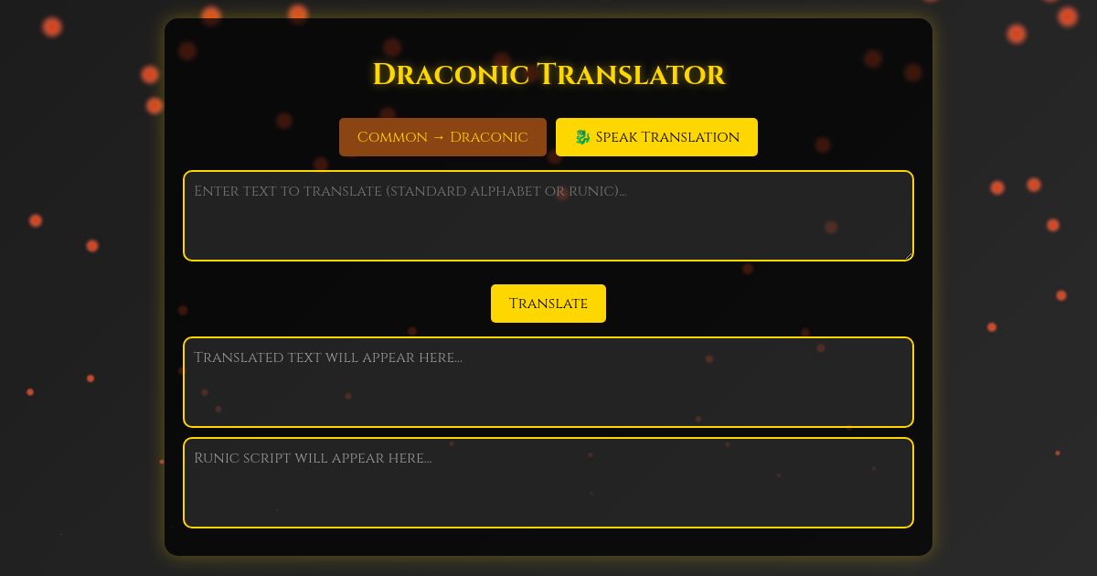 Draconic Translator