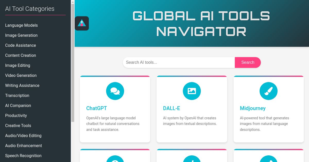 Global AI Tools Navigator