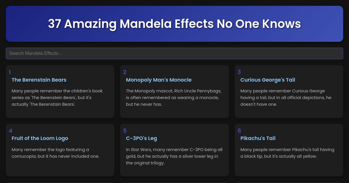 37 Amazing Mandela Effects No One Knows - Illumination Secrets