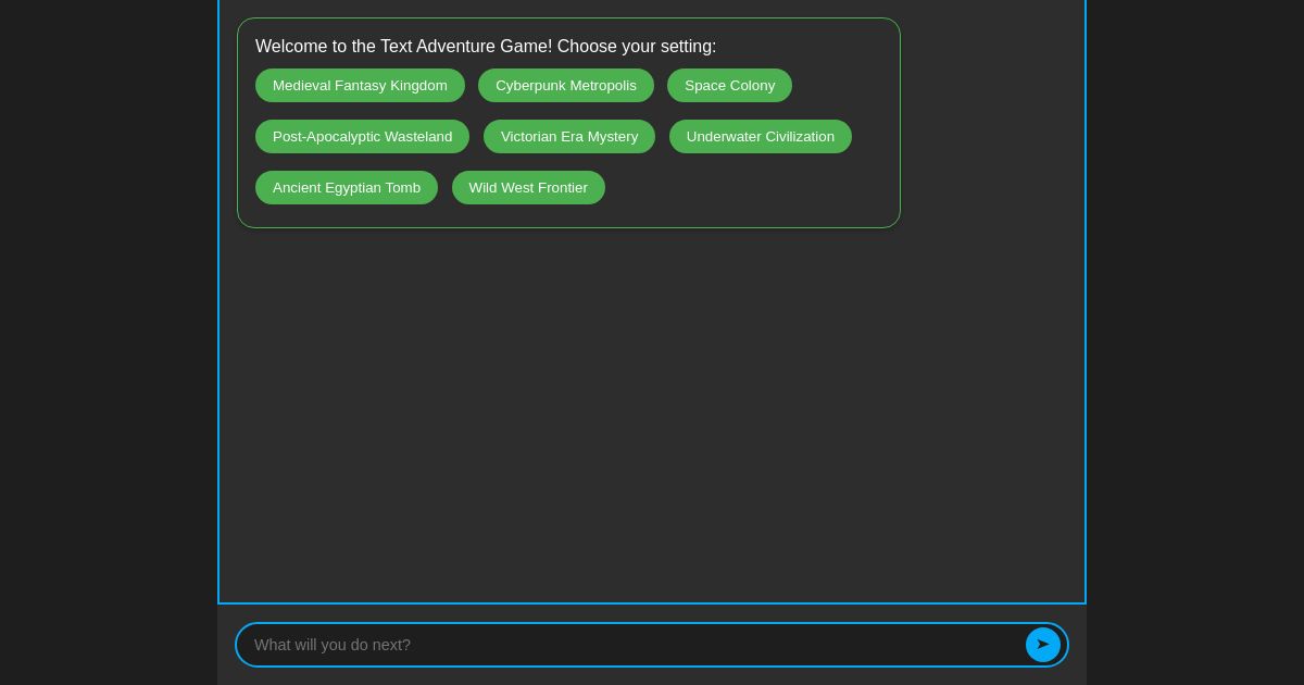 Text Adventure Game with Images