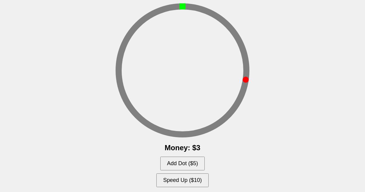 Circle Track Game: Earn Money and Upgrade