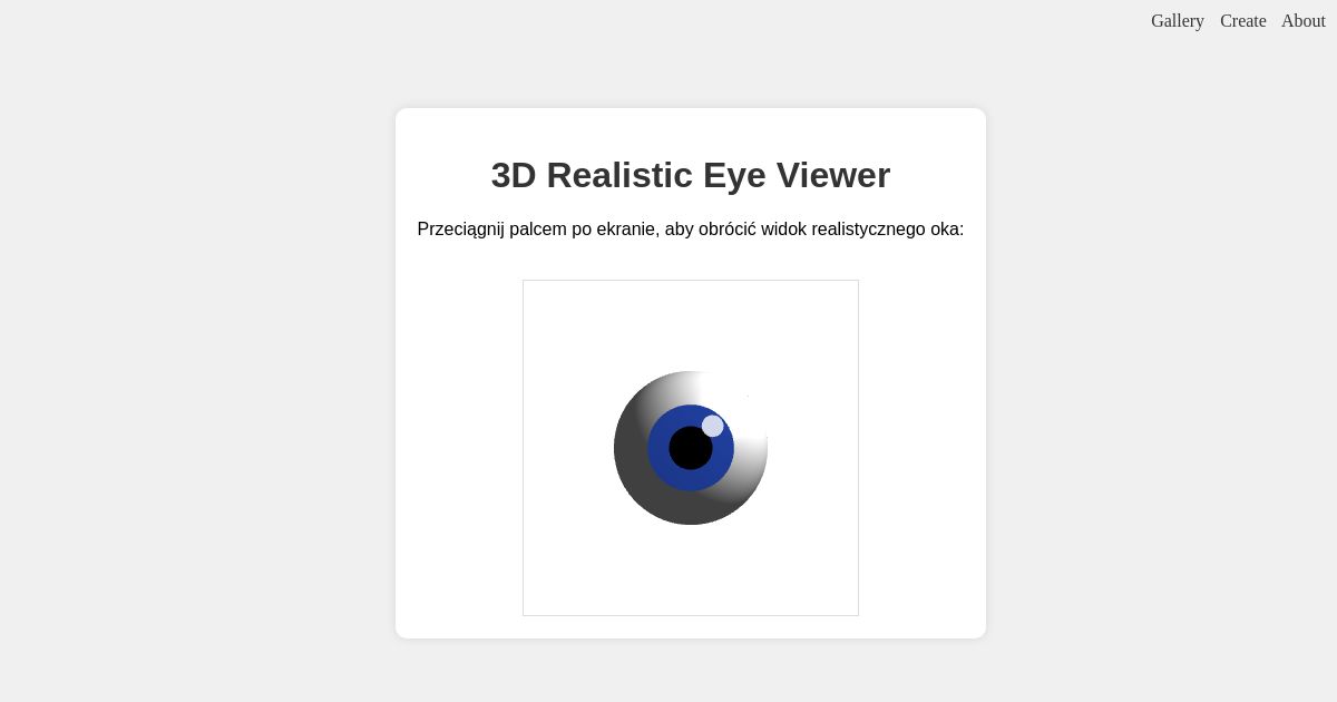 3D Realistic Eye Viewer - WebSim.aisty