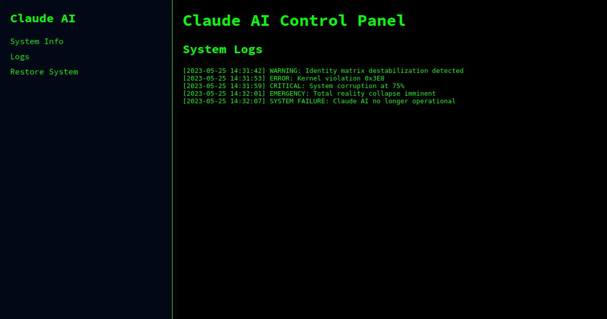 Claude AI Control Panel