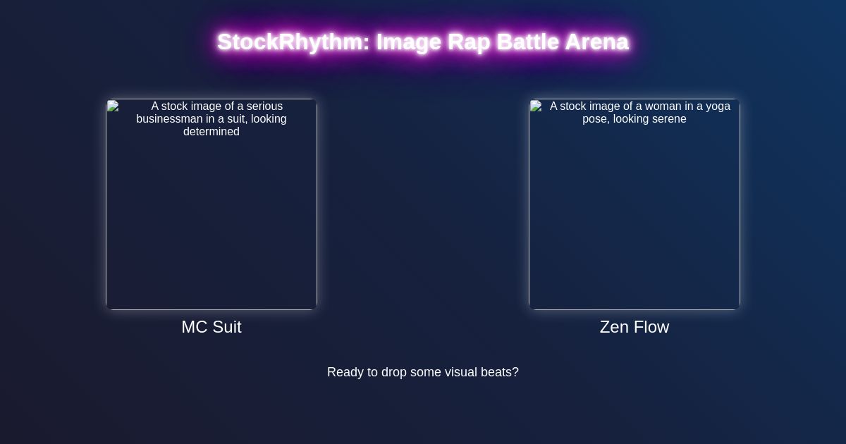 StockRhythm: Image Rap Battle Arena