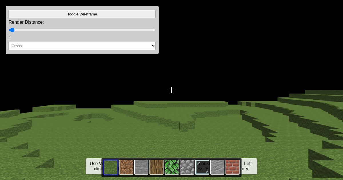 3D Procedural World with Block Placement