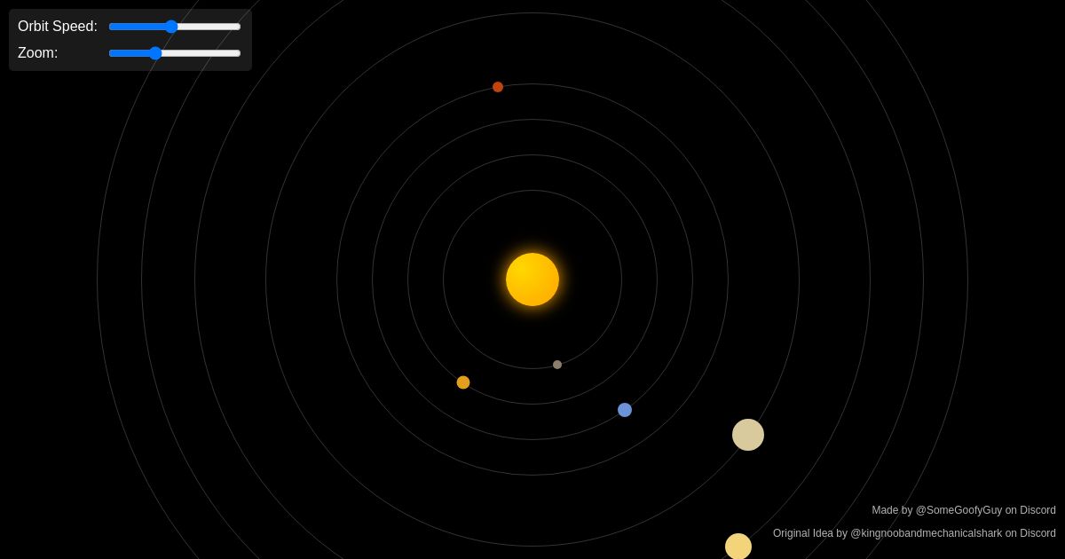 Interactive 2D Solar System Simulation