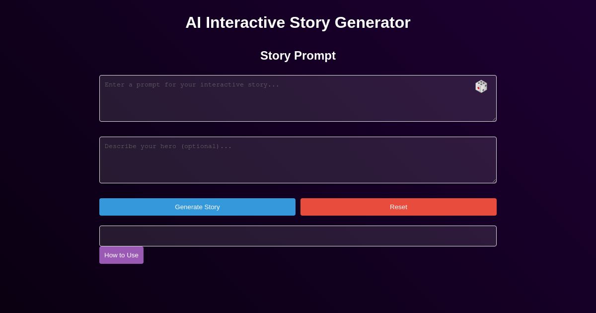 AI Interactive Story Generator