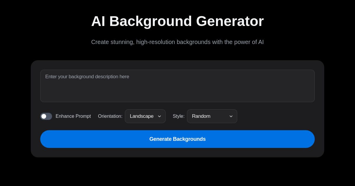 AI Desktop Background Generator - Inspired by Apple