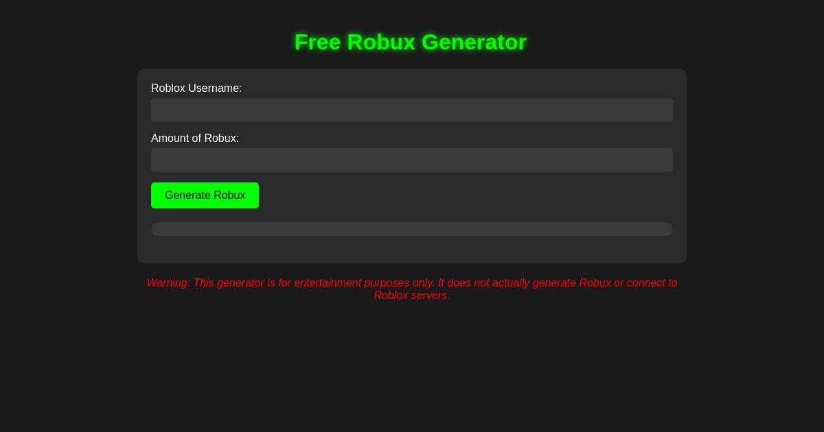 Free Robux Generator - Get Your Robux Now!