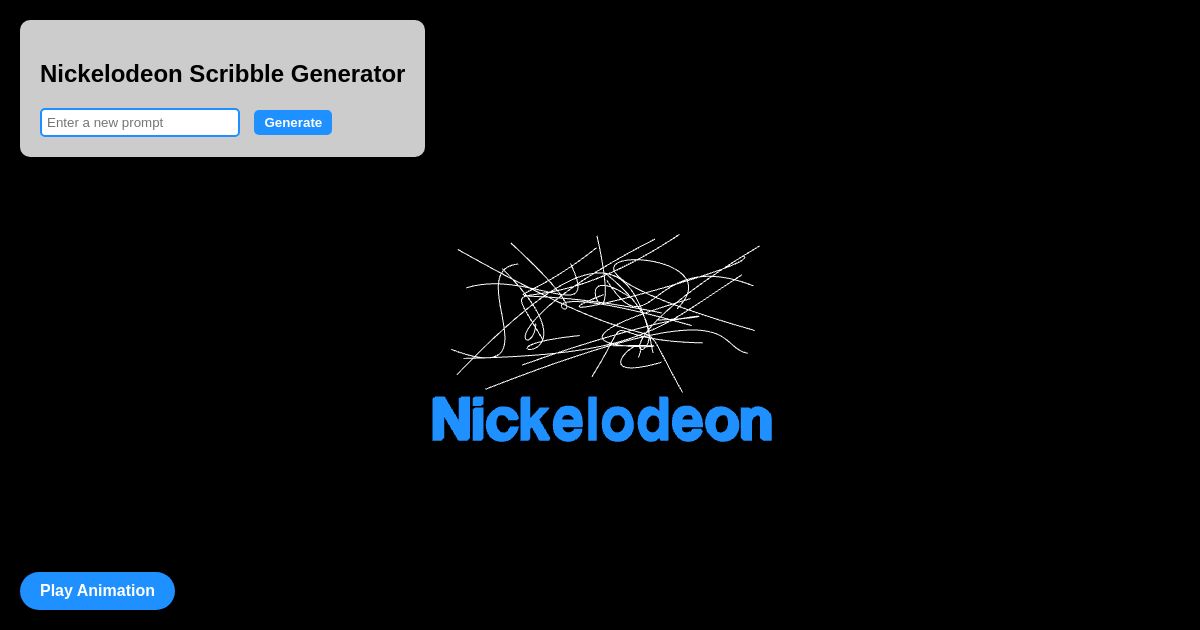 AI Animation Generator - Nickelodeon Scribble