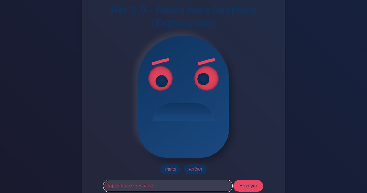 Her 2.0 AI OS - Robot Face Interface (Explanation)