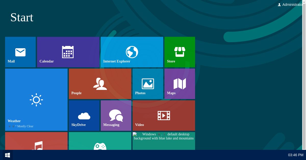 Windows 8.1 - Start Screen