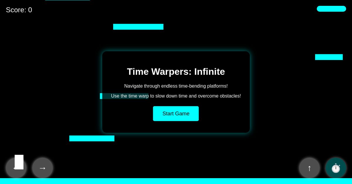 Time Warpers: Infinite 2D Platform Game