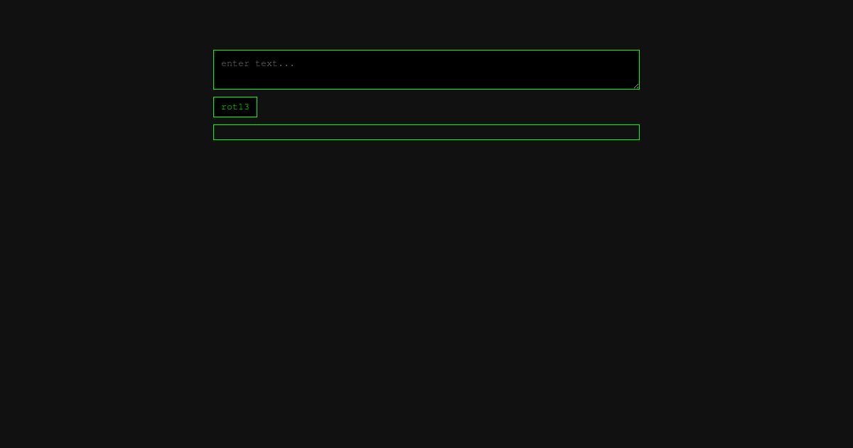ROT13 Encoder/Decoder