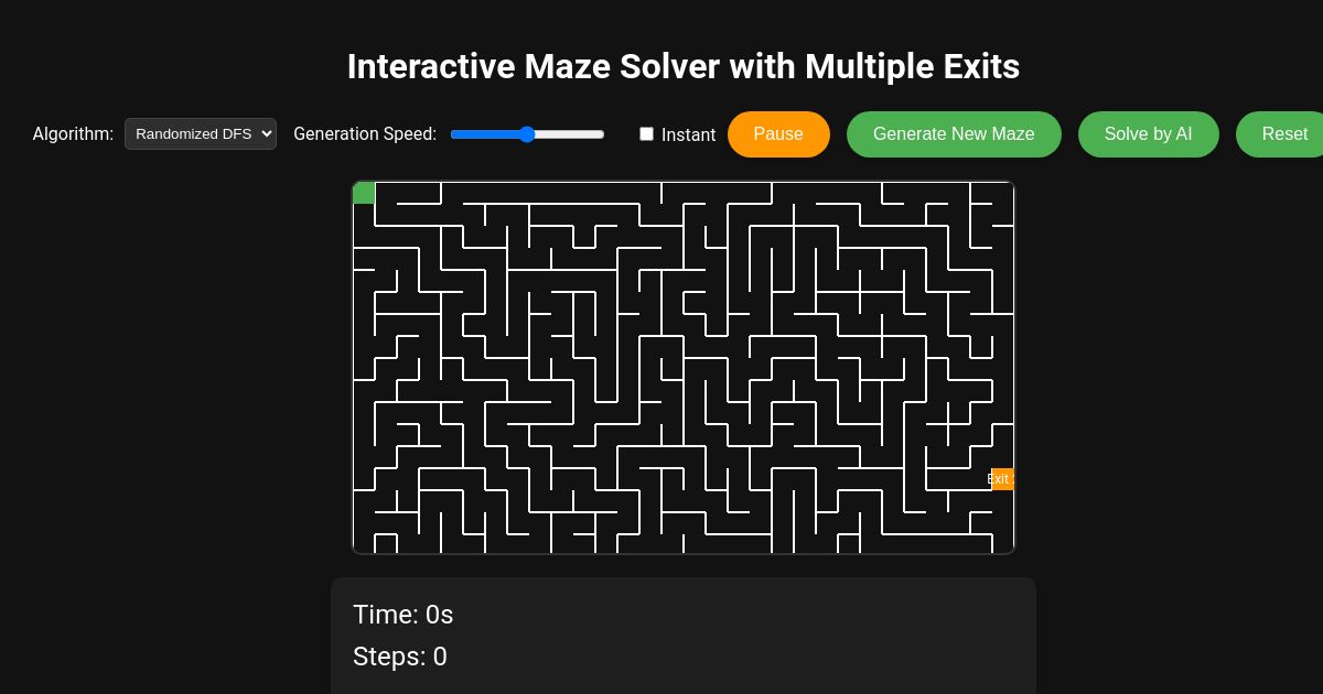 Maze Generator and Solver