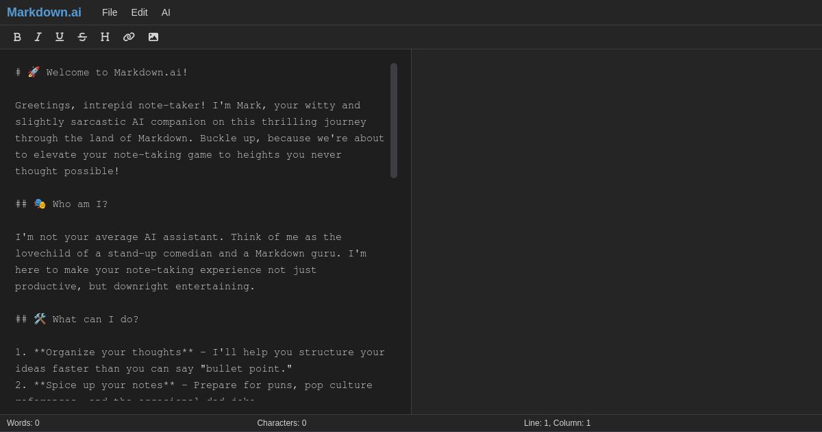 MarkdownAI: Professional Markdown Editor
