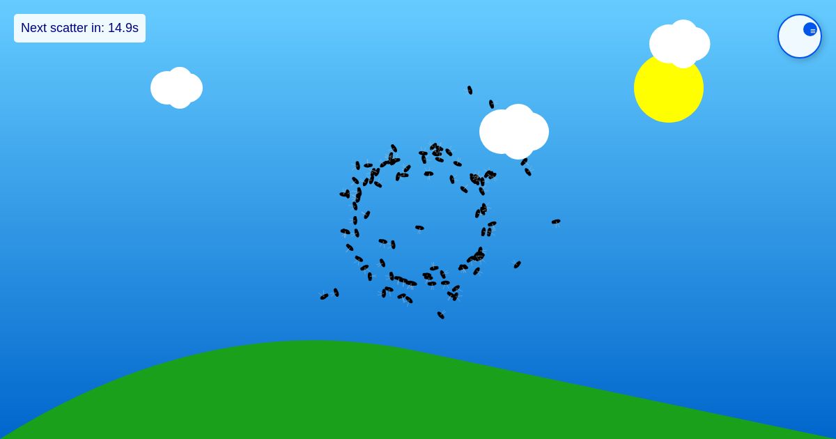 FlySim: Windows XP Fly Circle with Rolled Menu