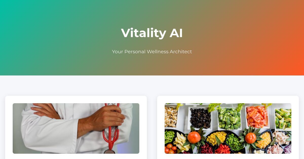 Vitality AI | Next-Gen Wellness Planning