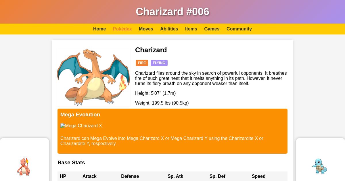 PokémonDB - Charizard #006