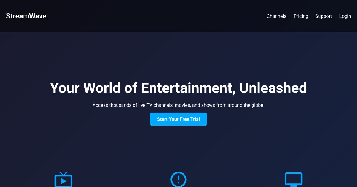 StreamWave - Your Ultimate IPTV Experience