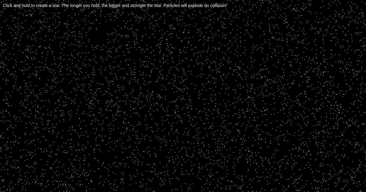 2D Gravity Simulator with Particle Collisions