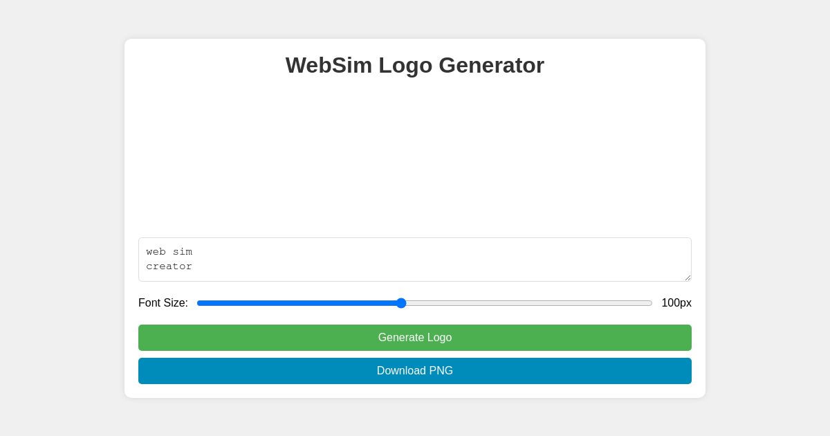 WebSim Logo Generator