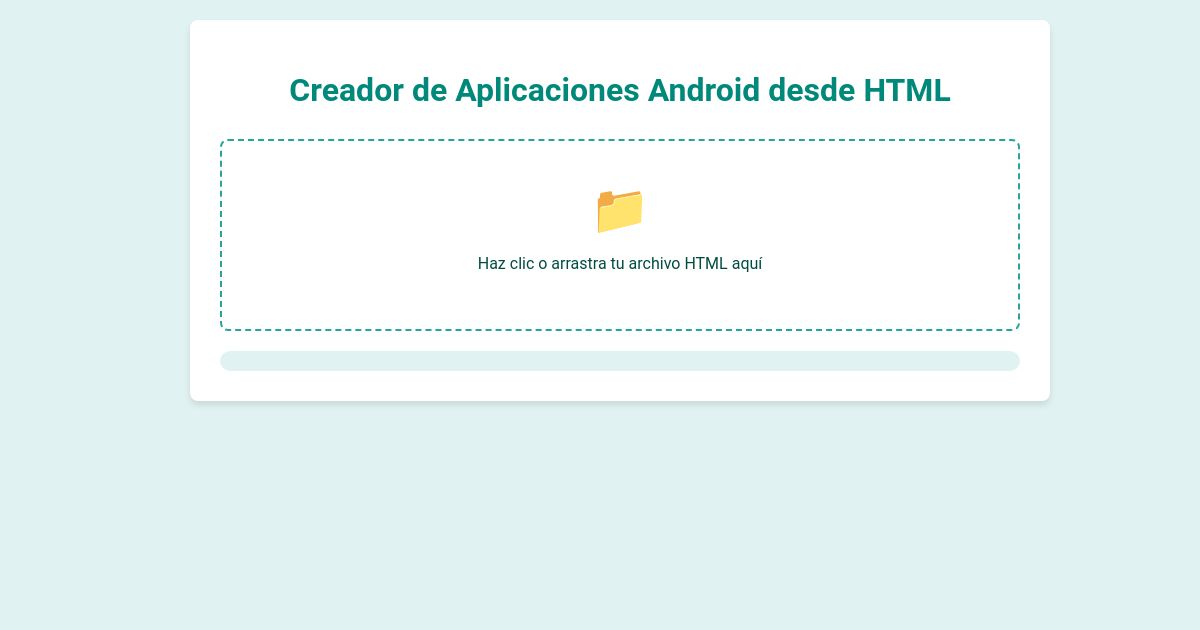 Creador de Aplicaciones Android desde HTML