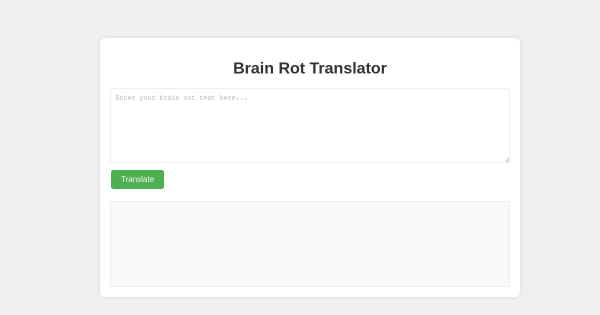 Brain Rot Translator