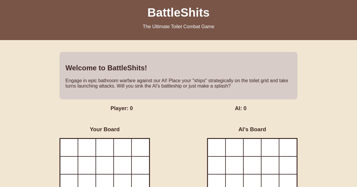 BattleShits - The Ultimate Toilet Combat Game