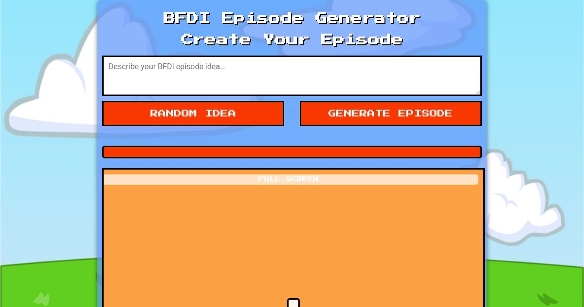 BFDI Episode Generator
