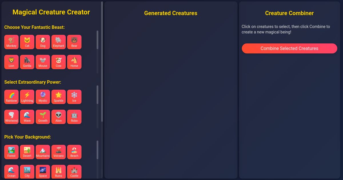 Magical Creature Creator & Combiner: Ultimate Edition