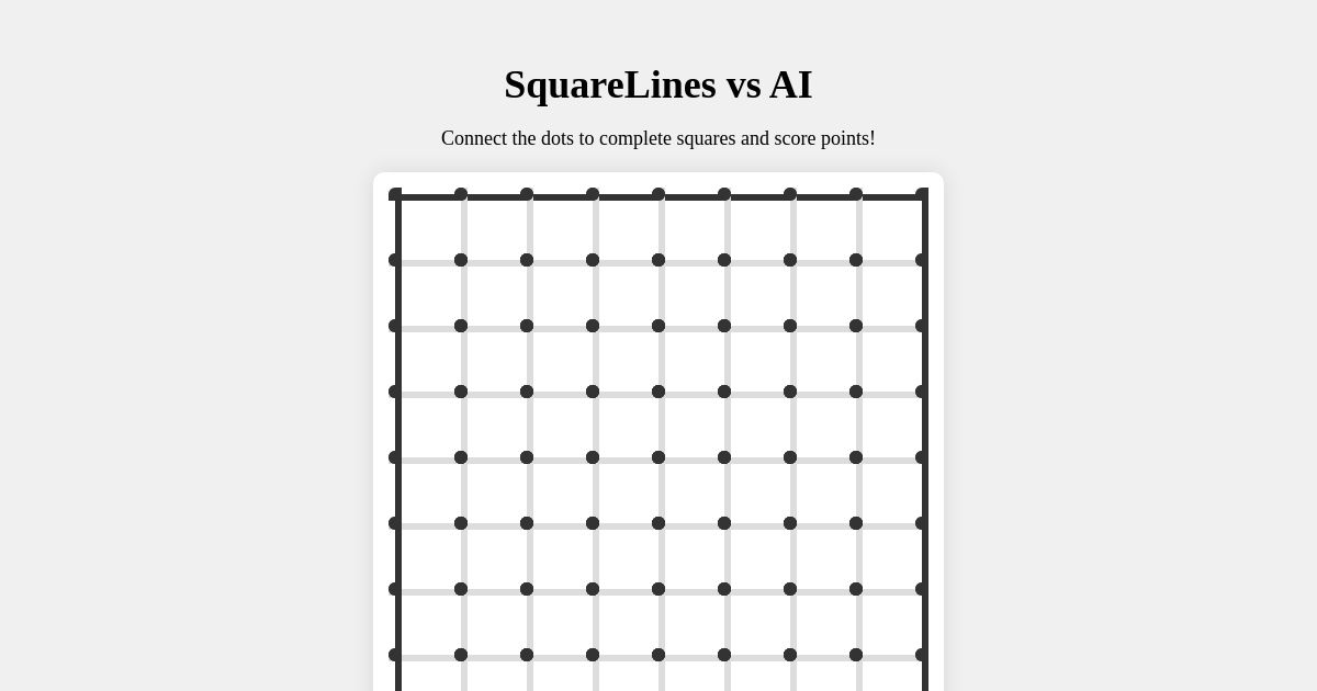 SquareLines - Complete the Grid Game vs AI
