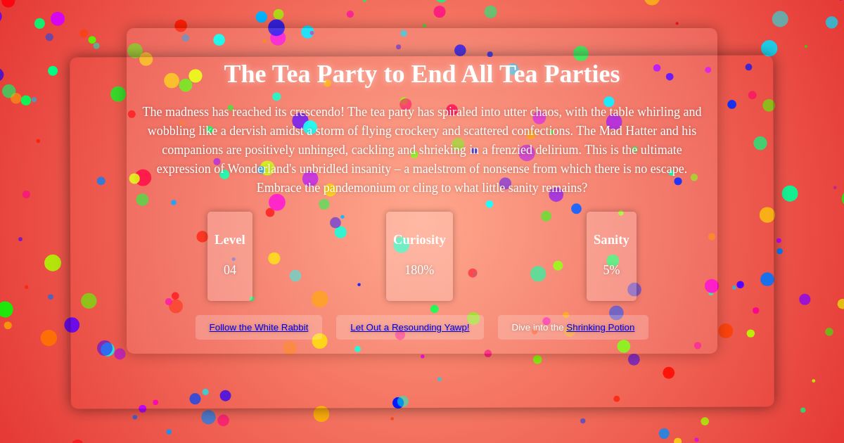 The Tea Party to End All Tea Parties
